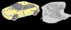 Fuse box diagram BMW E46 1998 - 2006 relay with assignment and location