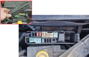Fuse box diagram Nissan NV200 relay with assignment and location
