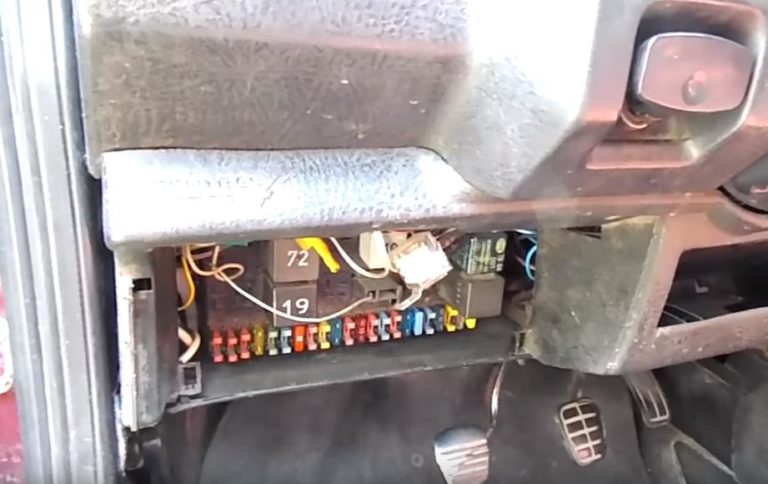 Fuse box diagram Golf Volkswagen Jetta MK2 relay with assignment and ...