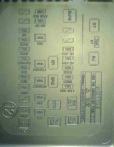 Fuse box diagram Toyota Opa and relay with assignment and location