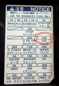 Fuse box diagram Toyota Mark 2 110 (Verossa) and relay with assignment ...