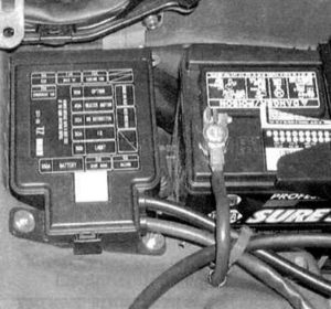 Fuse box diagram Honda Integra 3G and relay with assignment and location