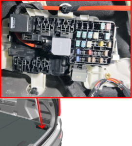 Fuse box diagram Volvo XC60 2G and relay with assignment and location