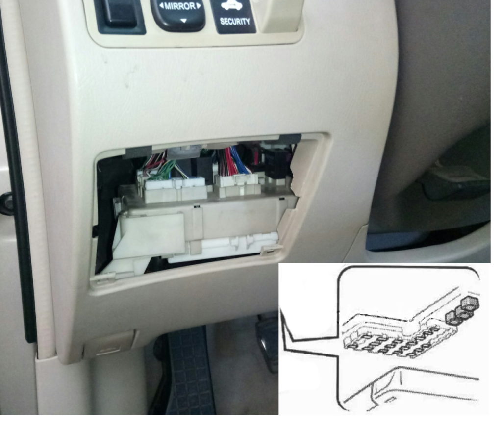 Fuse box diagram BYD F3 and relay with assignment and location