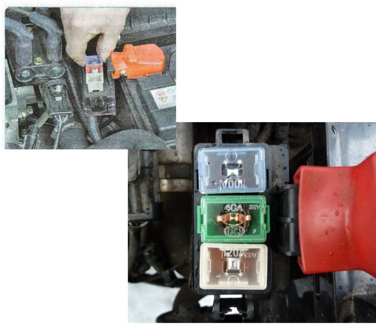 Fuse box diagram Lifan Smily and relay with assignment and location