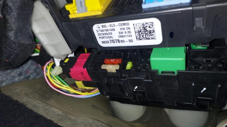 Fuse box diagram Citroën Berlingo 3G and relay with assignment and location