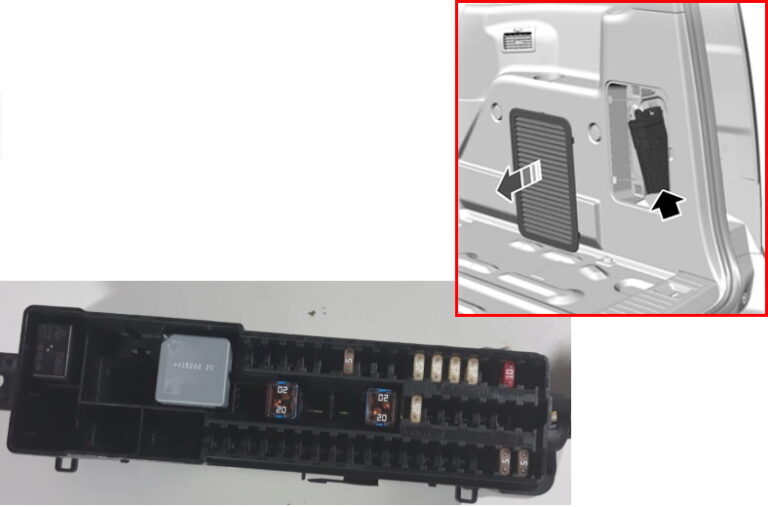 Ford Transit Connect Tourneo 2013 - 2018 relay with assignment and location