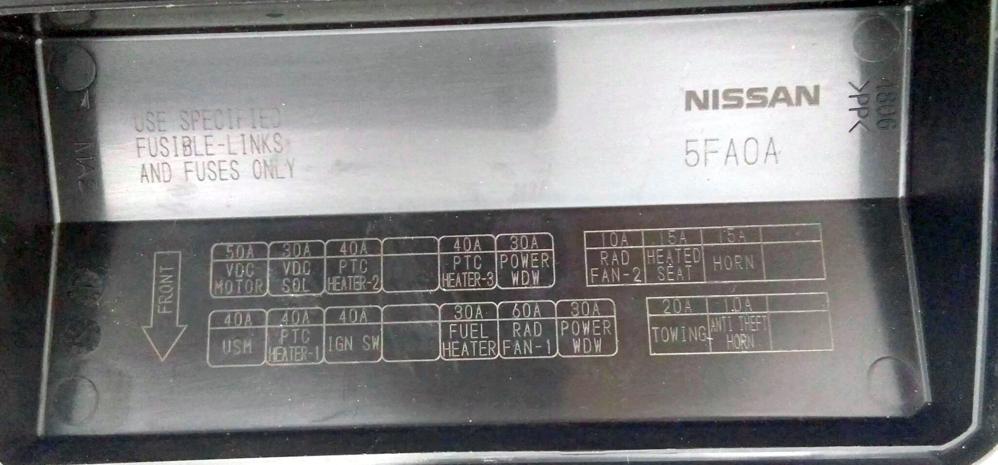 Fuse box diagram Nissan Micra K14 2017 - 2025 relay assignment and location