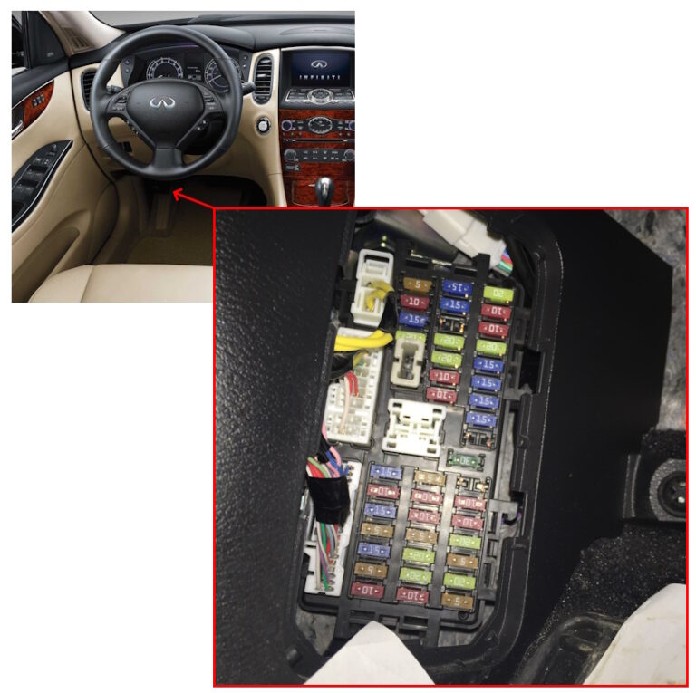 Fuse Box Diagram Infiniti Q50 (2013 - 2024) relay with assignment and ...