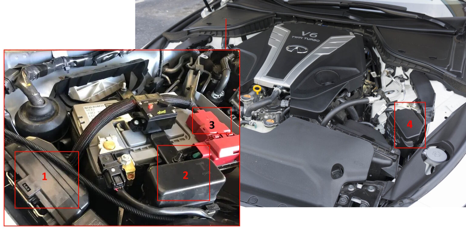 Fuse Box Diagram Infiniti Q50 (2013 - 2024) relay with assignment and ...