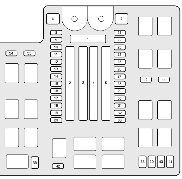 Fuse box diagram Honda Civic 11G relay with designation and location