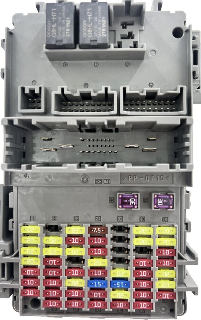 Fuse box diagram Honda Civic 11G relay with designation and location